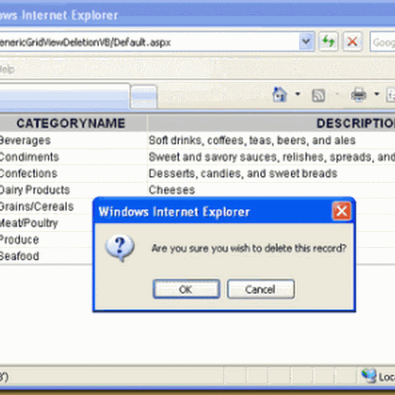Generic Gridview Delete Strategy